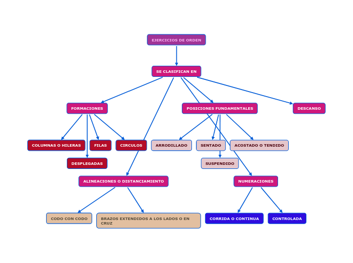 EJERCICIOS DE ORDEN - Mind Map